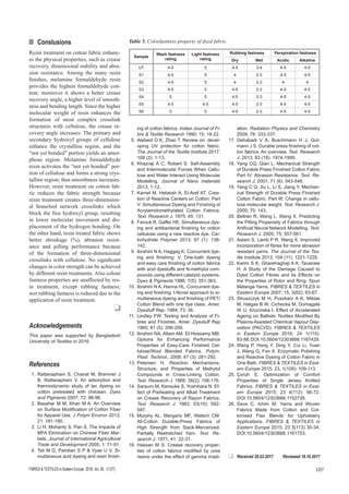 Effects of resin treatments on the quality | PDF