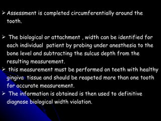 Effects of restorative procedure on periodontium | PPT