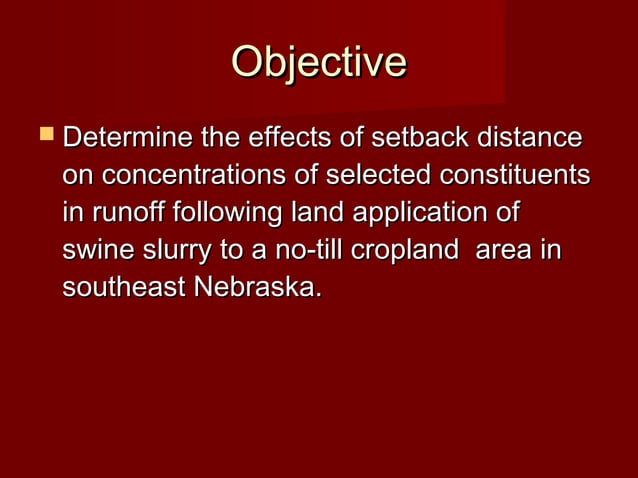 Effects of setback distance | PPT