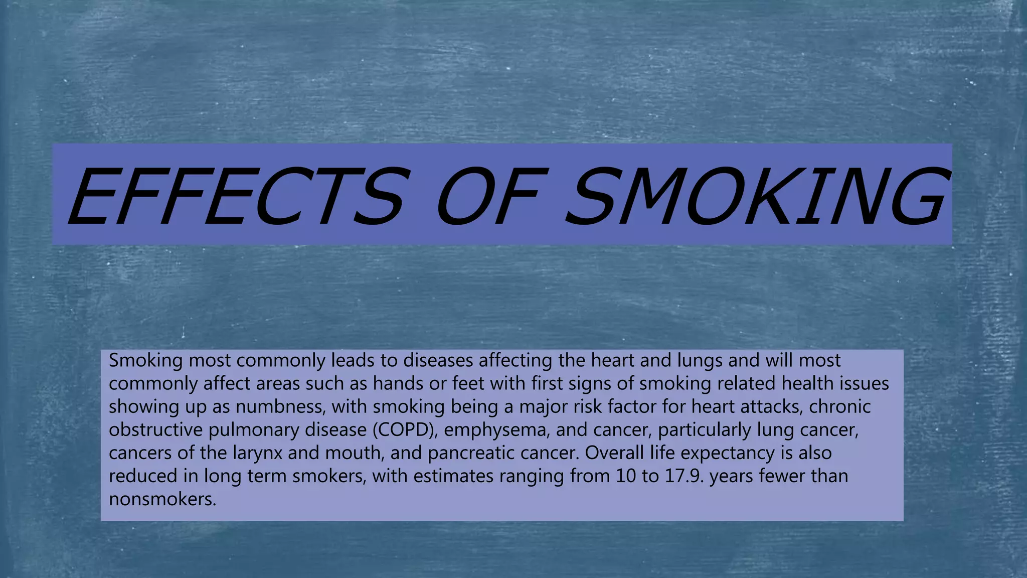 Effects of Smoking | PPT