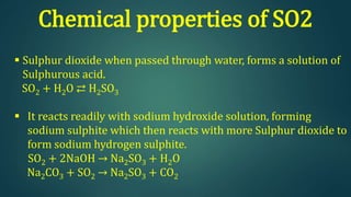 Effects of so2 on vegetation | PPTX