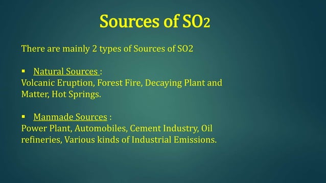 Effects of so2 on vegetation | PPTX