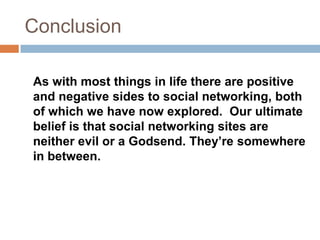 Effects of social networking | PPTX