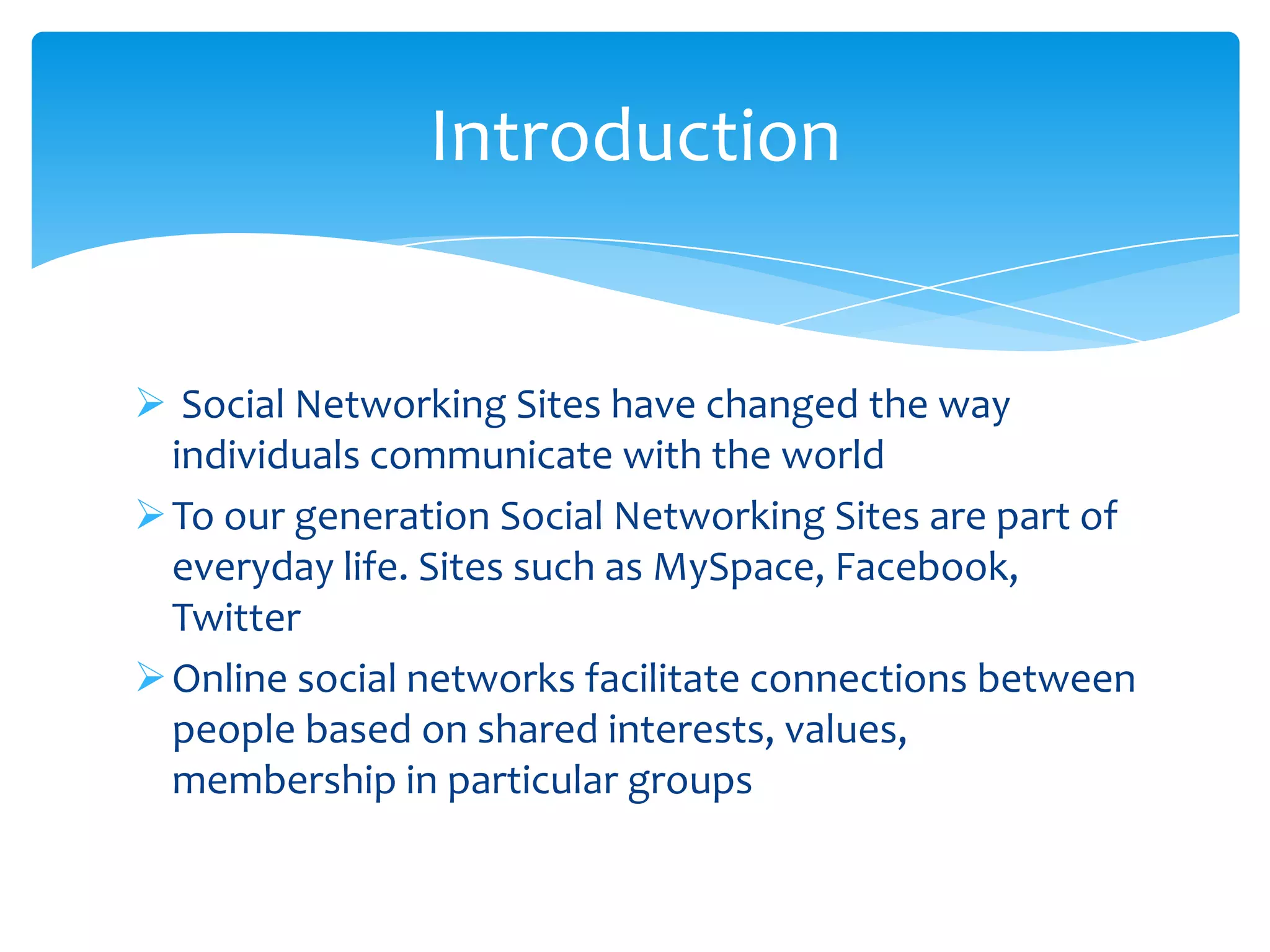 Effects of social networking | PPTX