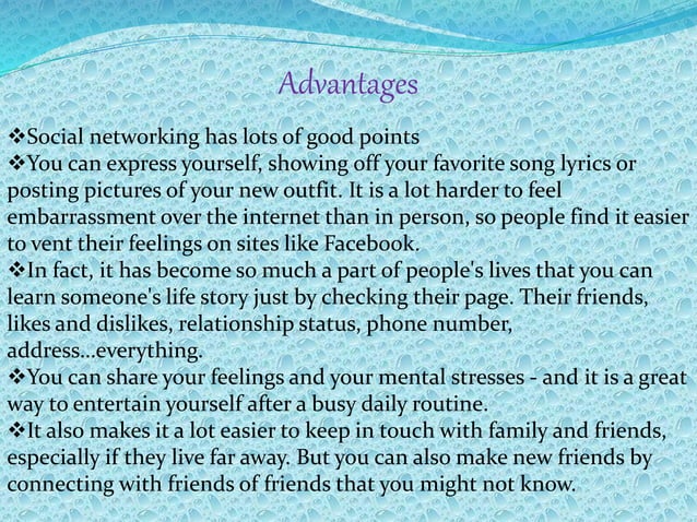 Effects of social networking | PPT