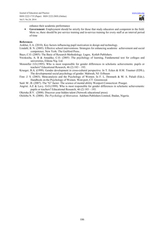 Effects of student teacher ratio on academic achievement of selected ...