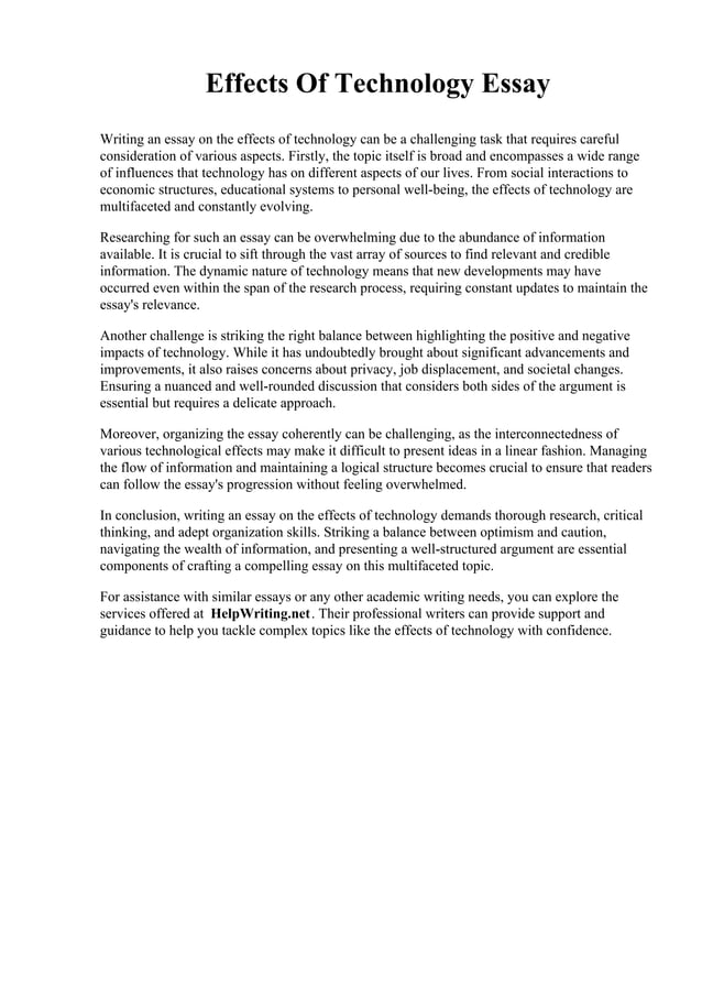 effects-of-technology-essay-pdf