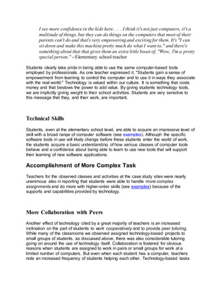 Effects of technology on classroom and students | PDF