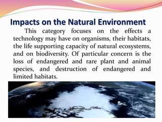 Effects of technology to environment | PPTX