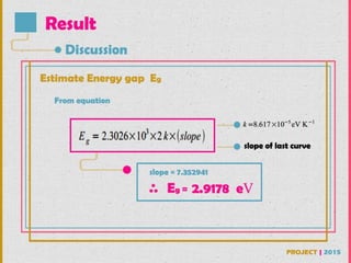 Effects of temperature on electrical properties of semiconductors ...