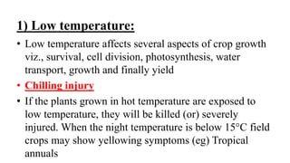 Effects of temperature on plants health | PPTX