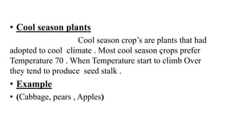 Effects of temperature on plants health | PPTX
