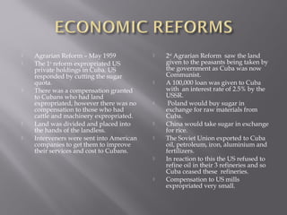 Effects of the Cuban Revolution | PPT