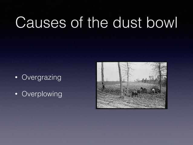 Effects of the dust bowl | PPT