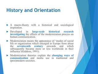 Effects of the modernization process on human communication | PPTX