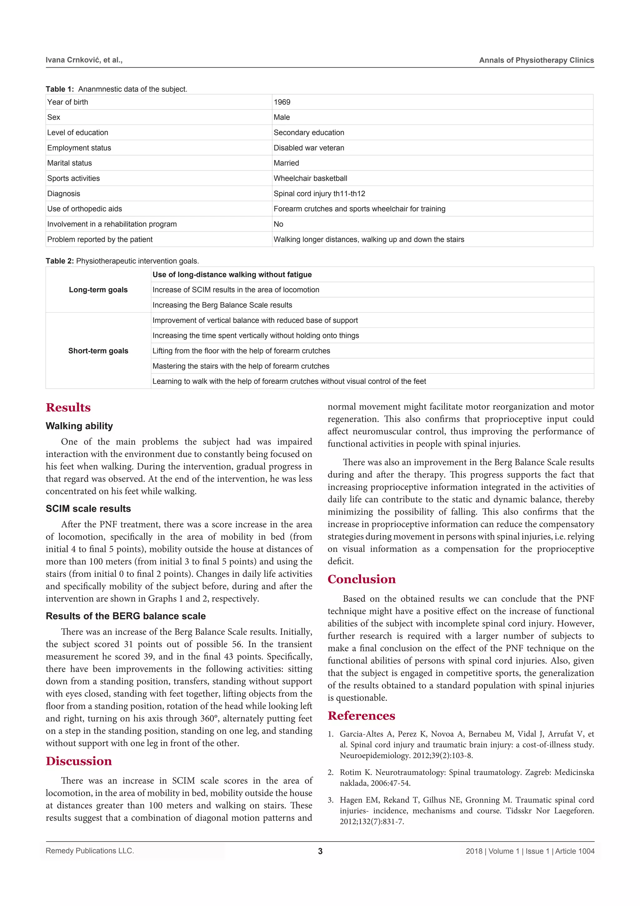 Effects of the PNF Technique on Increasing Functional Activities in ...