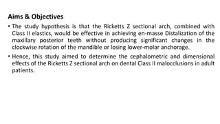Effects of the Ricketts Z Sectional Arch in Producing En Masse ...