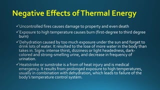 Effects of thermal energy | PPTX