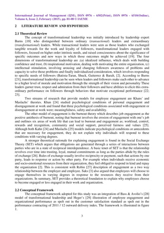 Effects of transformational leadership on employee engagement the mediating role of employee ...