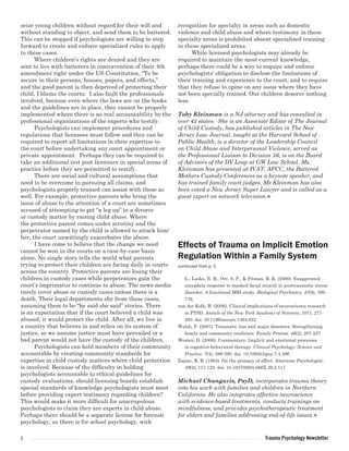 Effects of trauma on implicit emotion regulation within a family system ...