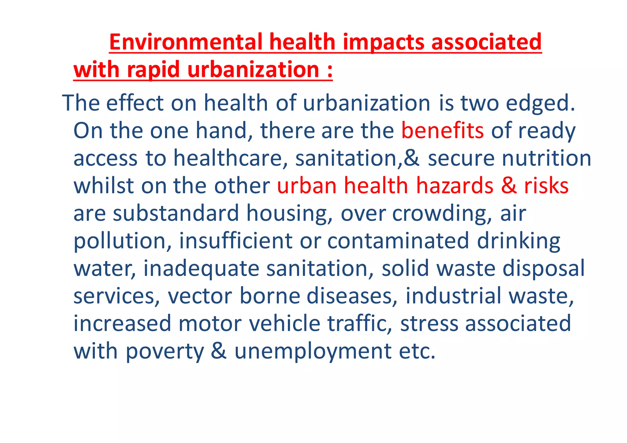 Effects of urbanization | PDF