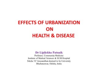 Effects of urbanization | PDF