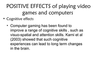 A2 Media Effects of video games and computers | PPT