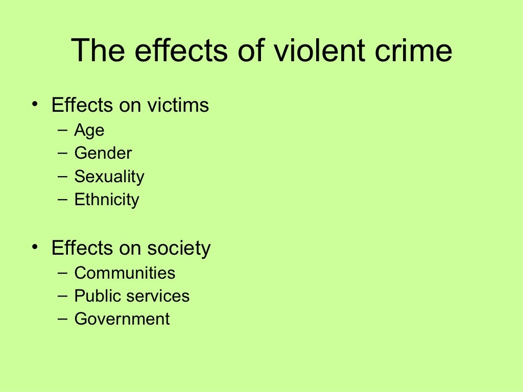 Effects Of Violent Crime effects-of-violent-crime