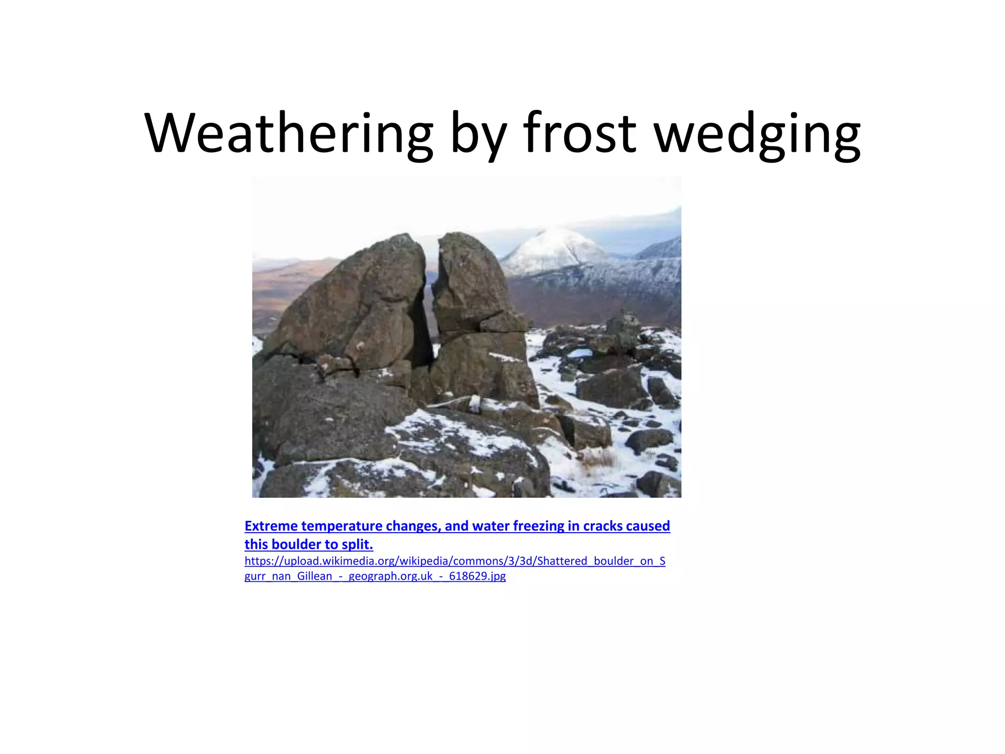 Effects of weathering and erosion | PPTX