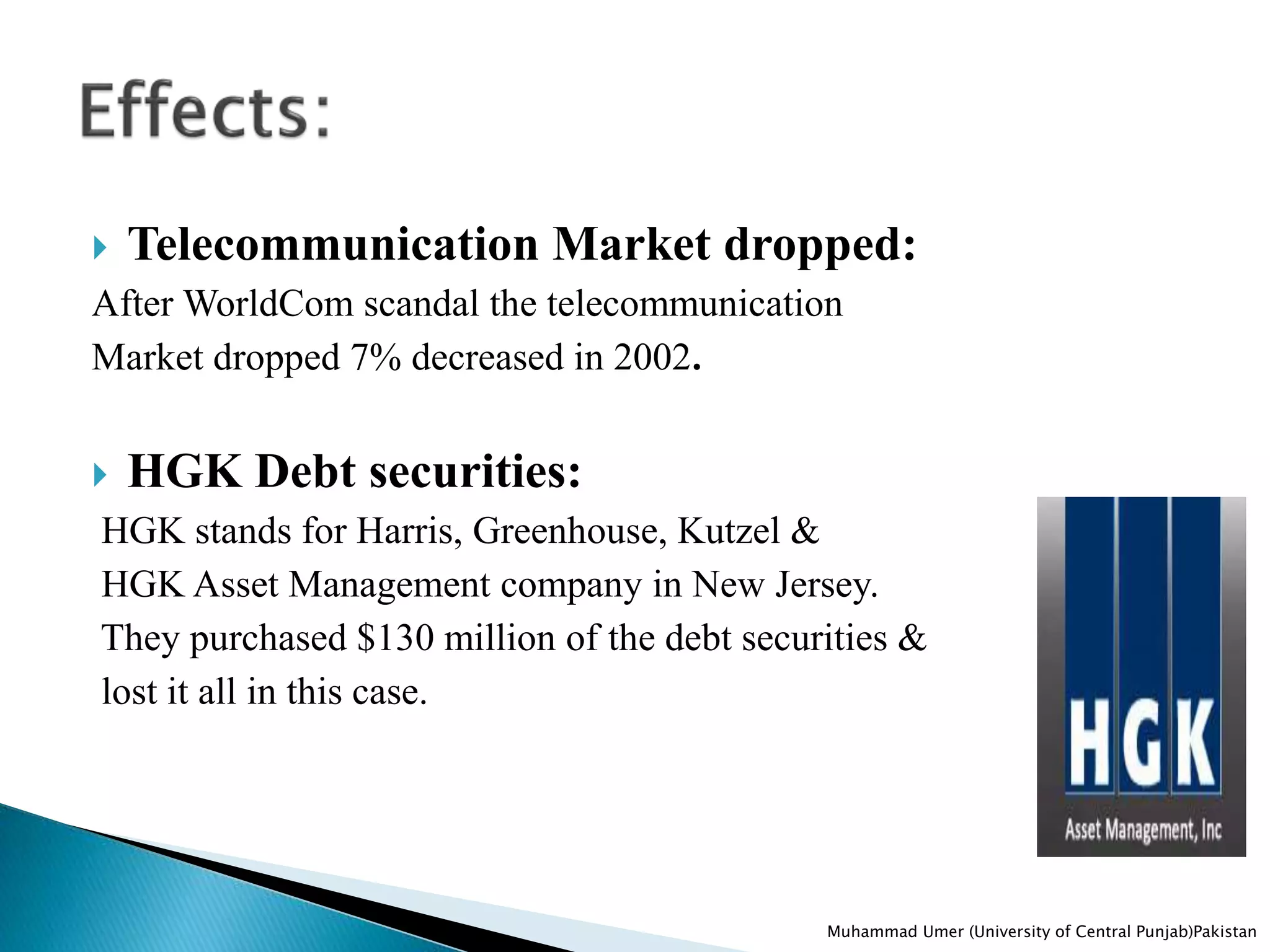 World com scandal Effects on world | PPTX