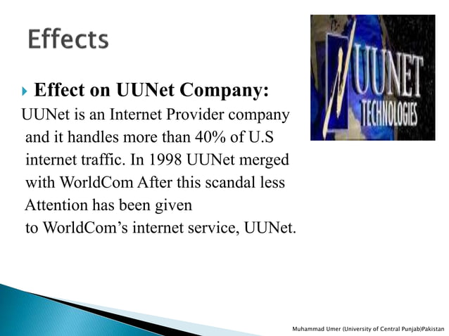 World com scandal Effects on world | PPTX | Business Accounting ...