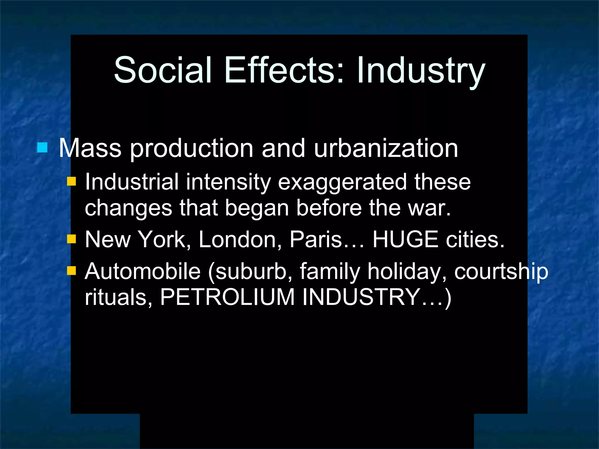 Effects of WWI | PPT