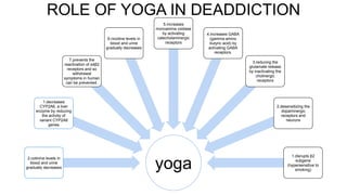 Effects of yoga on the control of dopamine | PPTX