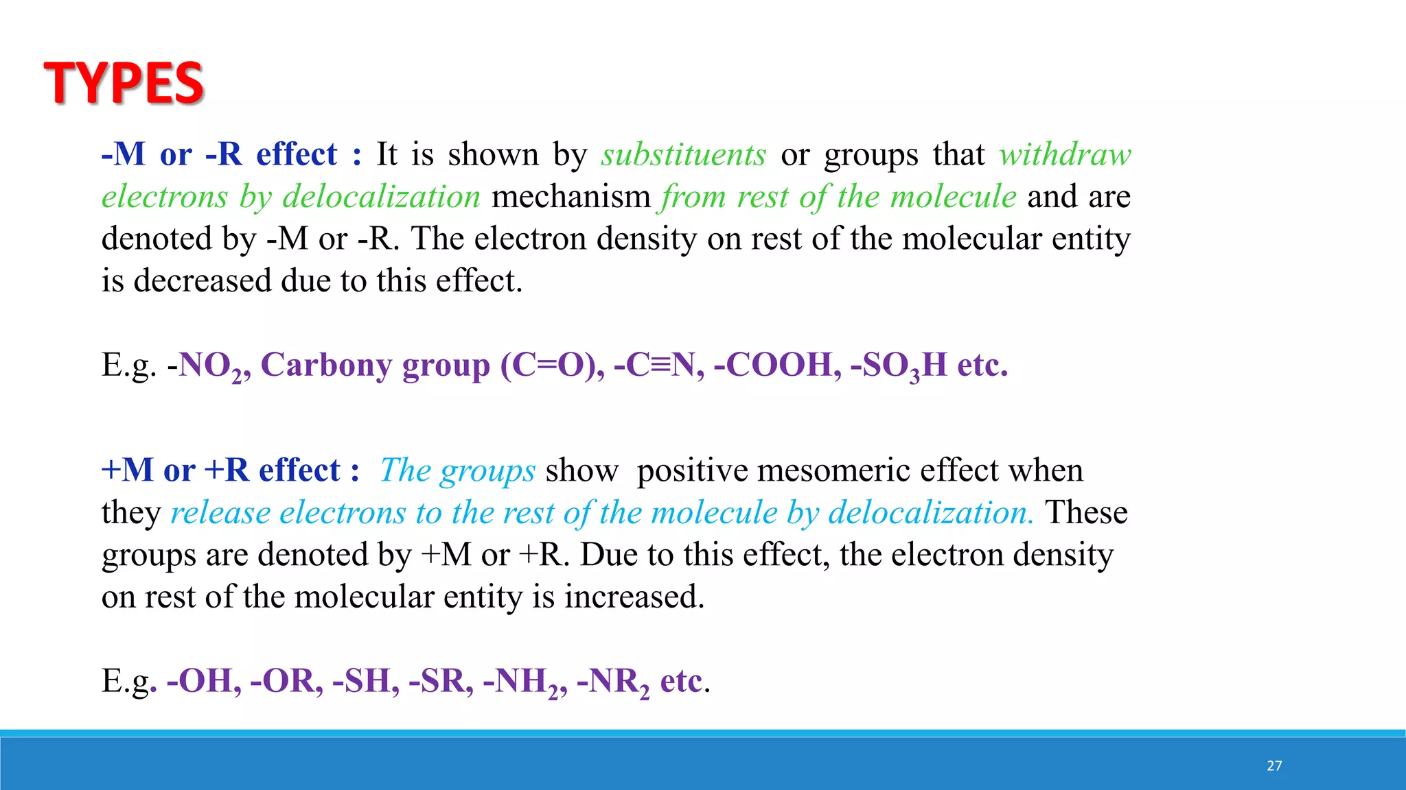 Basic effects in Organic chemistry | PPTX