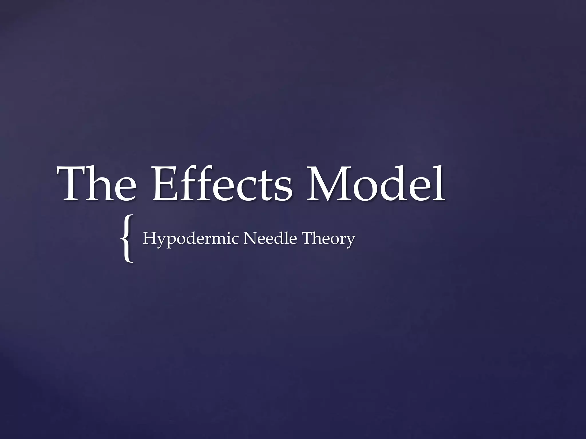 Effects Theory | PPTX