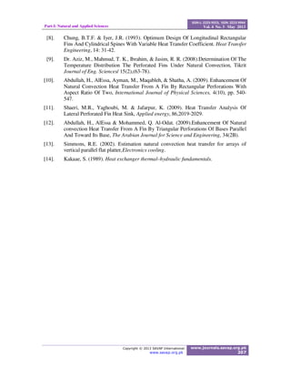 Effect the form of perforation on the heat transfer | PDF