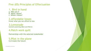 Effectuation | PPTX | Business and Finance