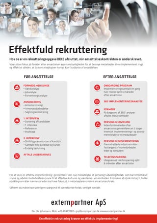 Effektfuld rekruttering externpartner | PDF