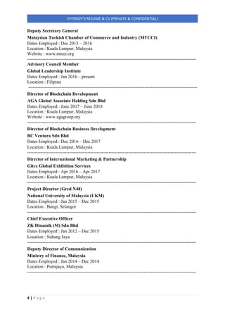 Effendy's latest resume 2018 | PDF