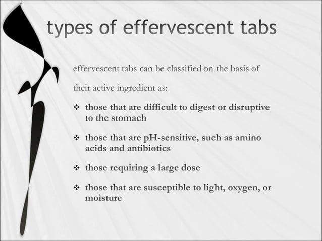 Effervescent Tablets | PPT