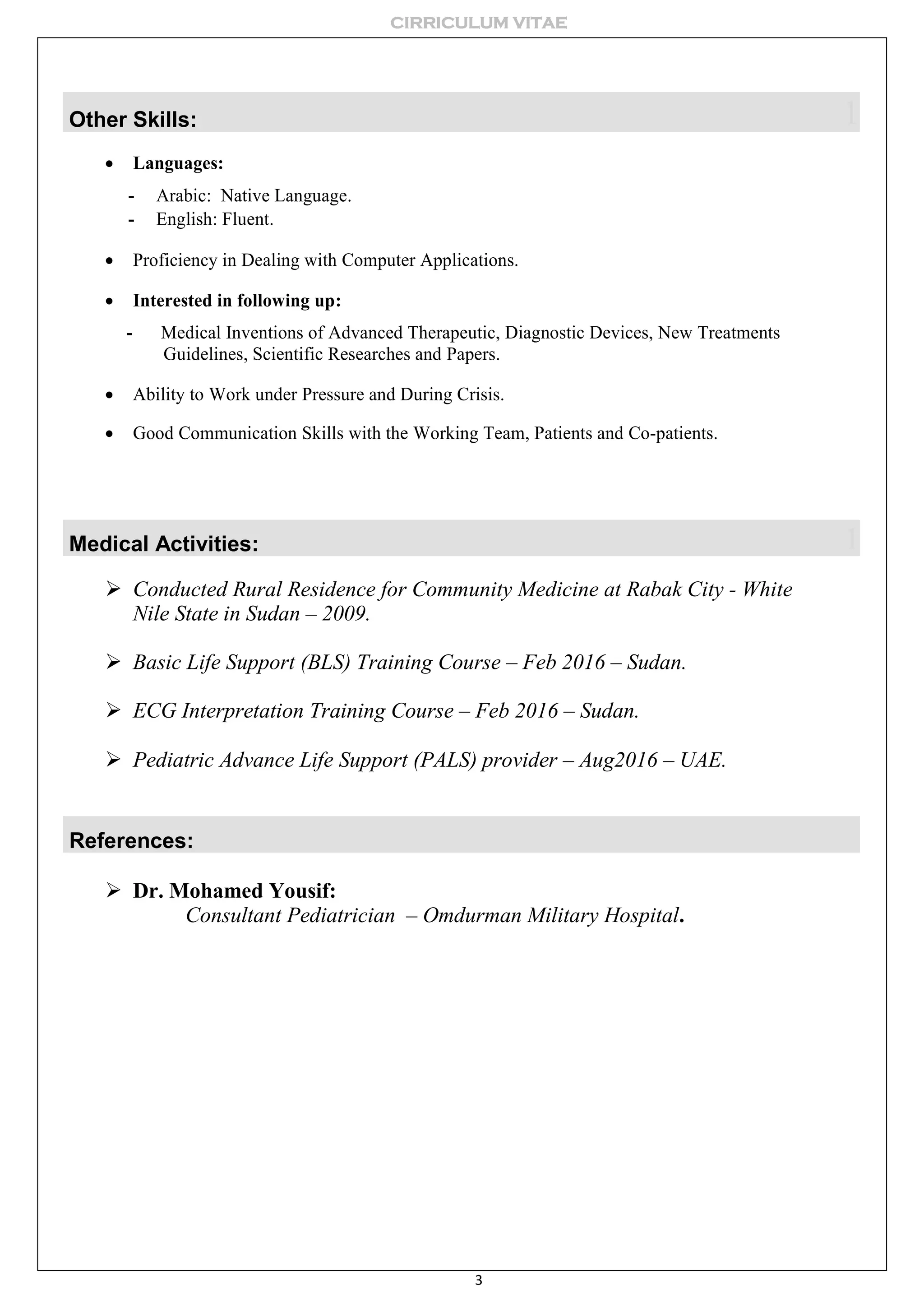 General practitioner CV | PDF