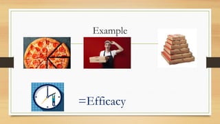 Efficacy And Efficiency with examples and activities for students to ...