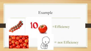 Efficacy And Efficiency with examples and activities for students to ...