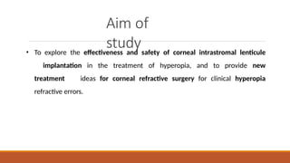 Efficacy and safety of small-incision corneal intrastromal lenticule ...