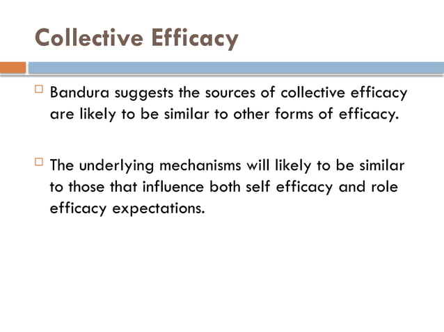 Efficacy Beliefs:SELF EFFICACY,ROLE EFFICACY,COLLECTIVE EFFICACY.COACHING EFFICACY,pptx | PPTX