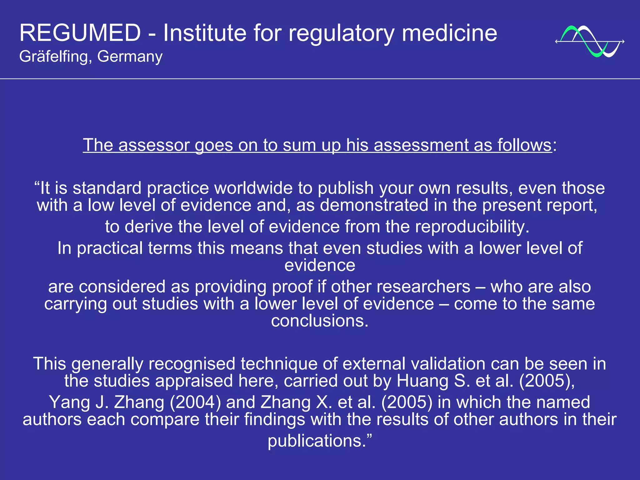 Efficacy Studies for Bioresonance | PPT