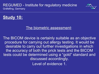 Efficacy Studies for Bioresonance | PPT
