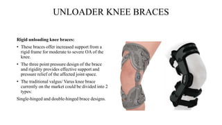 Efficacy of knee orthosis and foot orthosis in knee osteoarthritis | PPTX