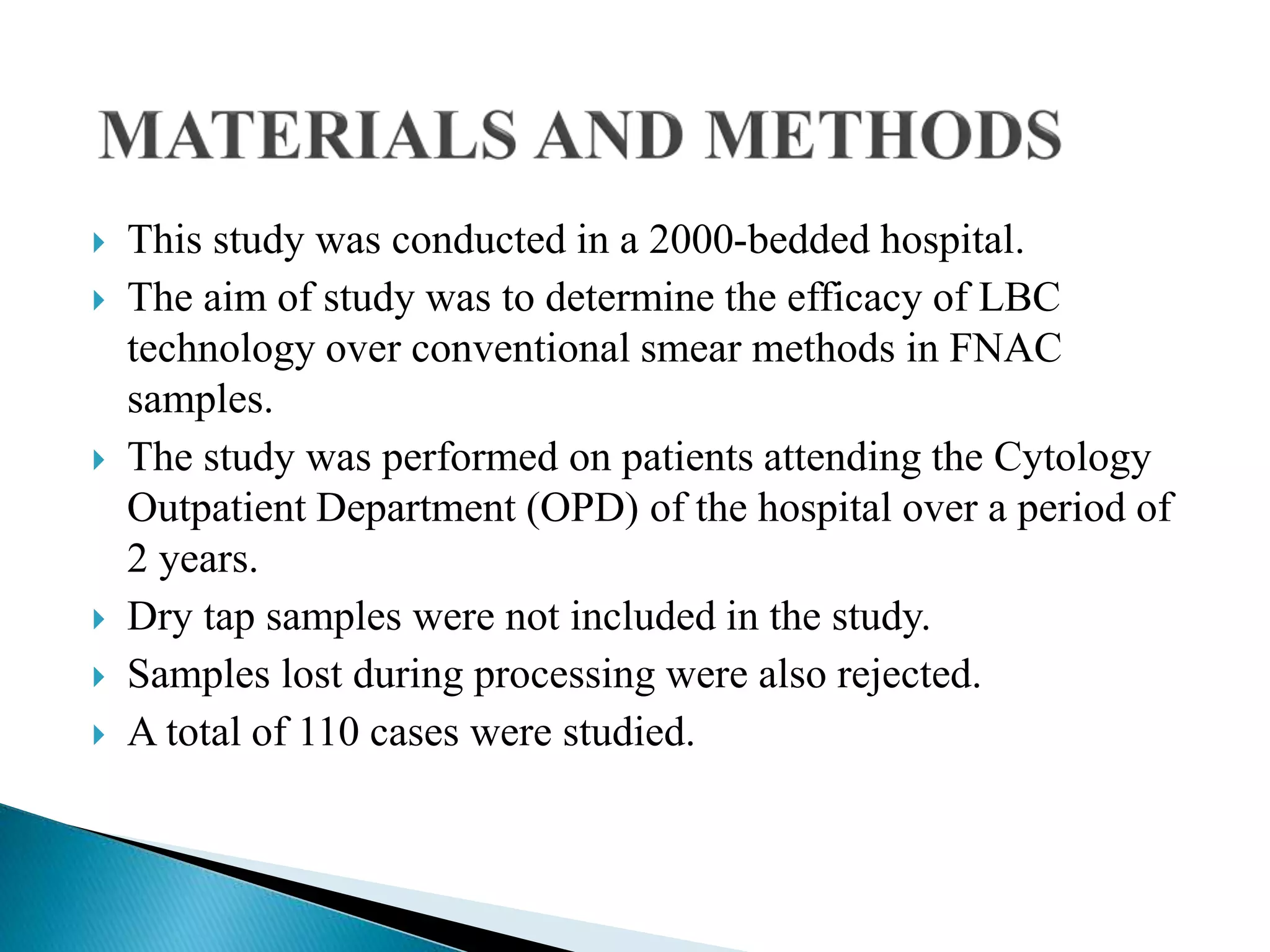 Efficacy of liquid based cytology versus conventional smears | PPTX
