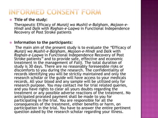 Efficacy of munzij wa mushil e-balgham, majoon-e-hindi and | PPT